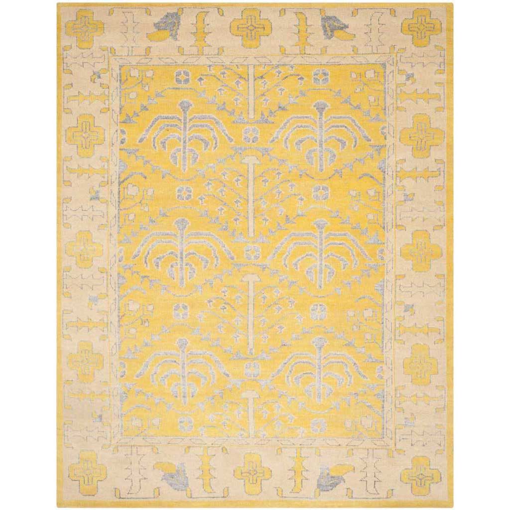 Stone Wash Yellow Area Rug - Froy.com