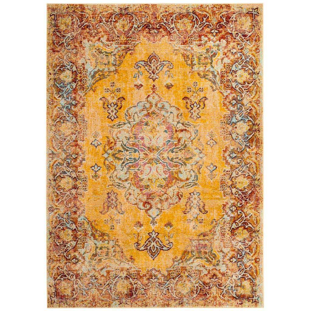 Savannah Yellow/Orange Area Rug - Froy.com