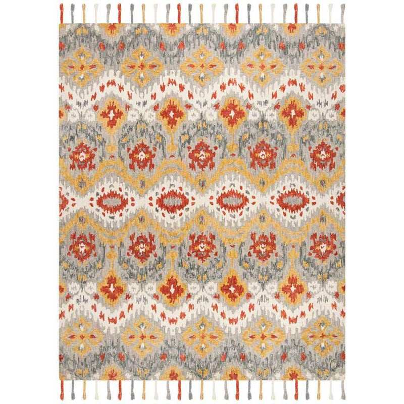 Suzani Gray/Gold Area Rug - Froy.com