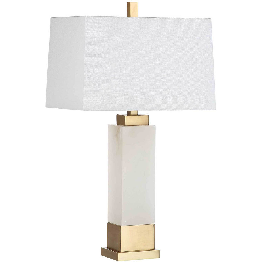Roderick Alabaster Table Lamp White/Gold - Froy.com