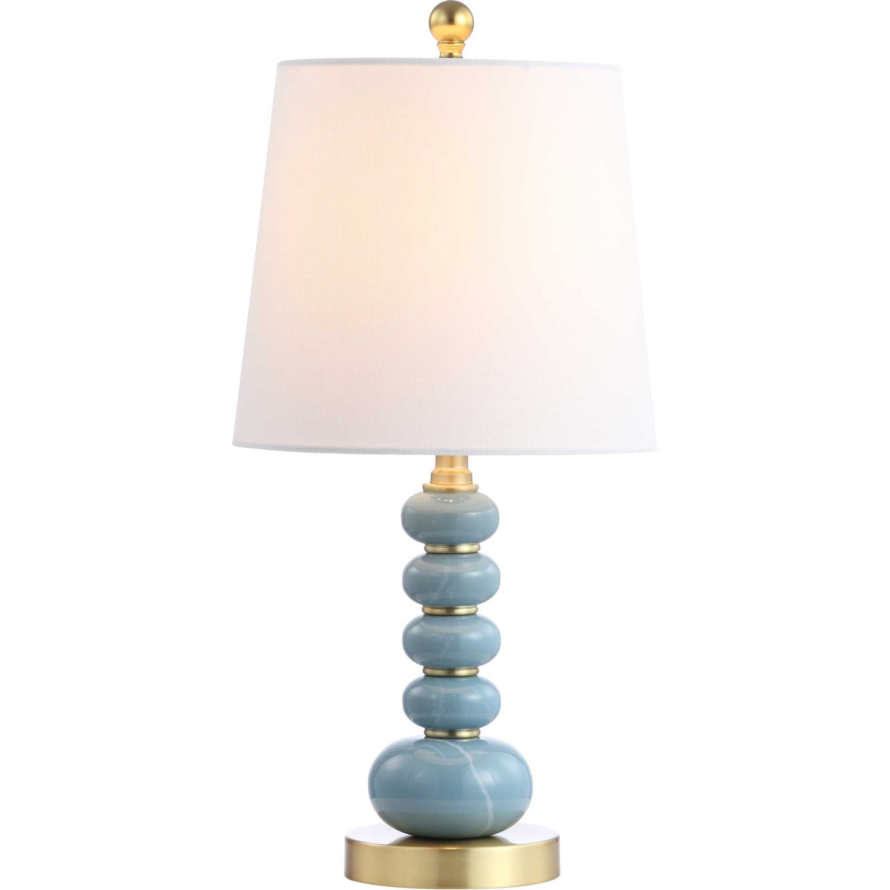 Tracy Table Lamp Light Blue/Brass Gold - Froy.com