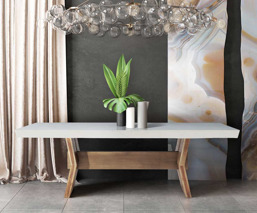 Astor White Concrete Table - Froy.com
