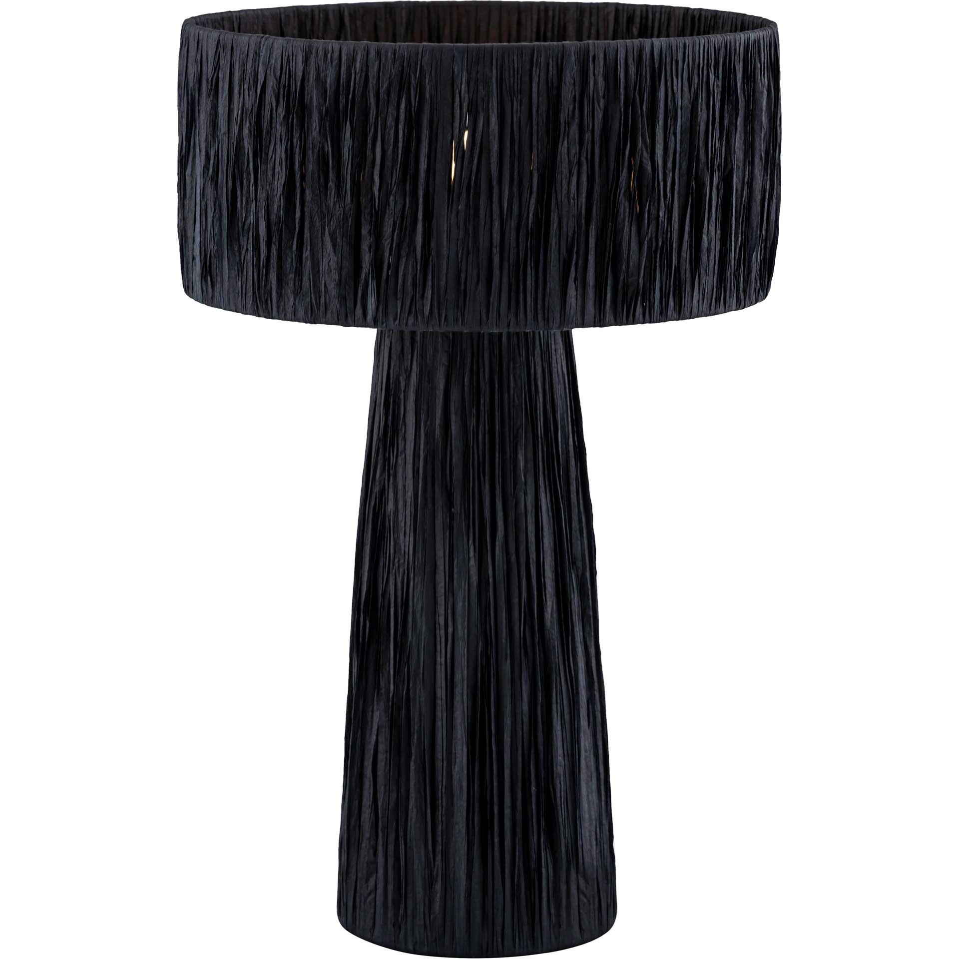 Shannon Rafia Table Lamp Black - Froy.com