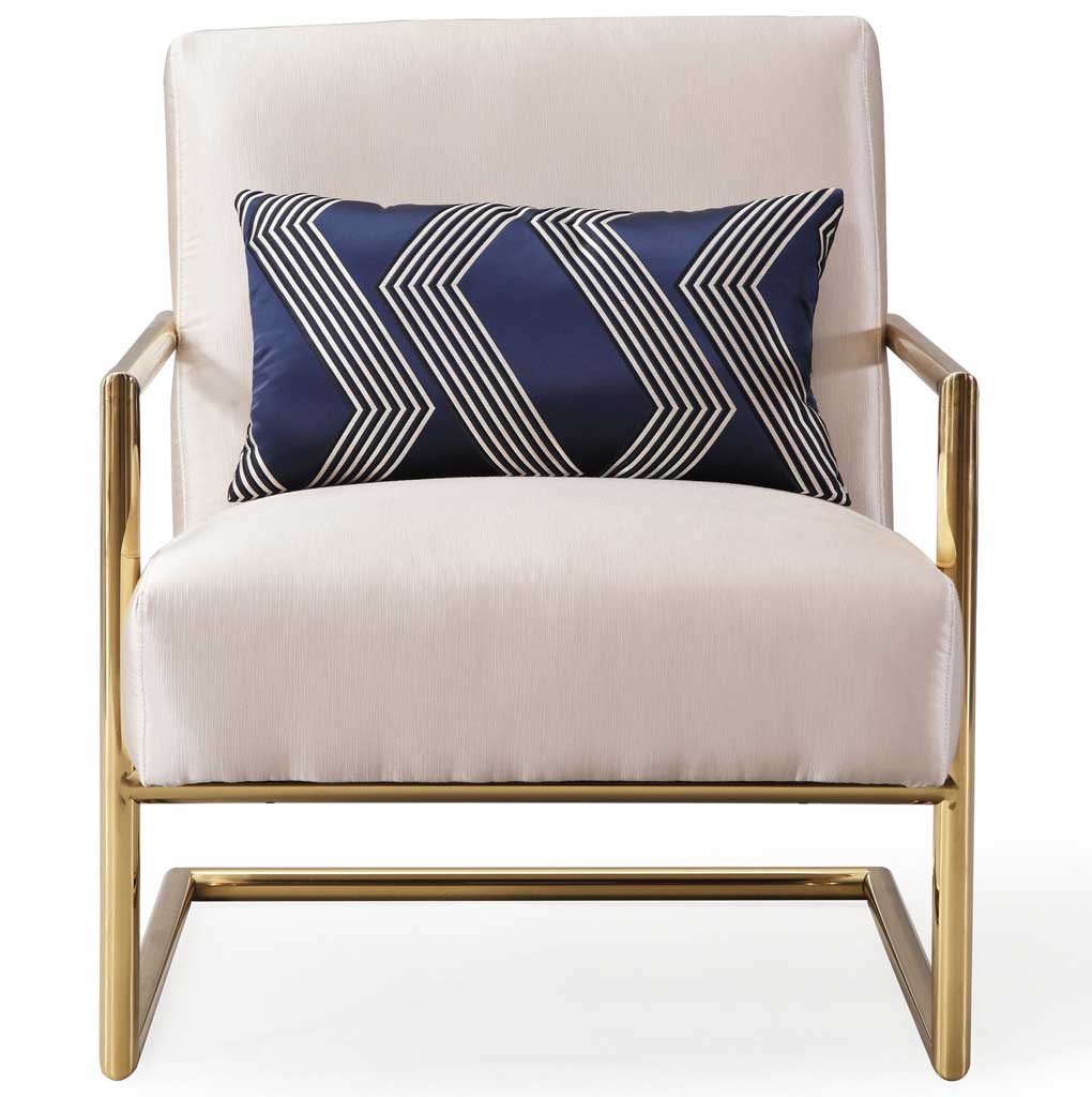 Ellen Beige Linen Chair - Froy.com