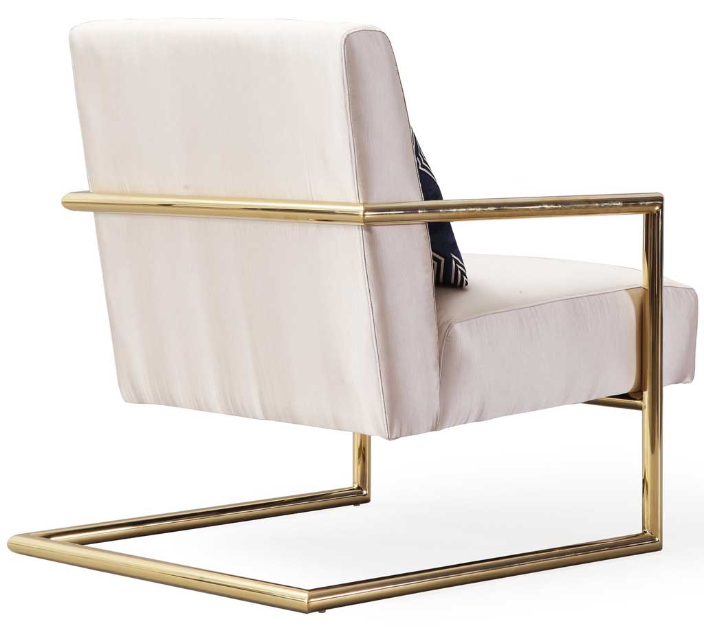 Ellen Beige Linen Chair - Froy.com