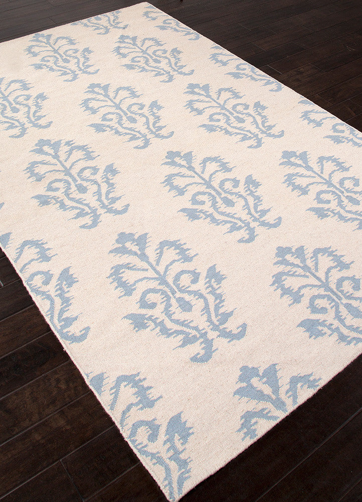 Urban Bungalow Khalid White/Powder Blue Area Rug - Froy.com