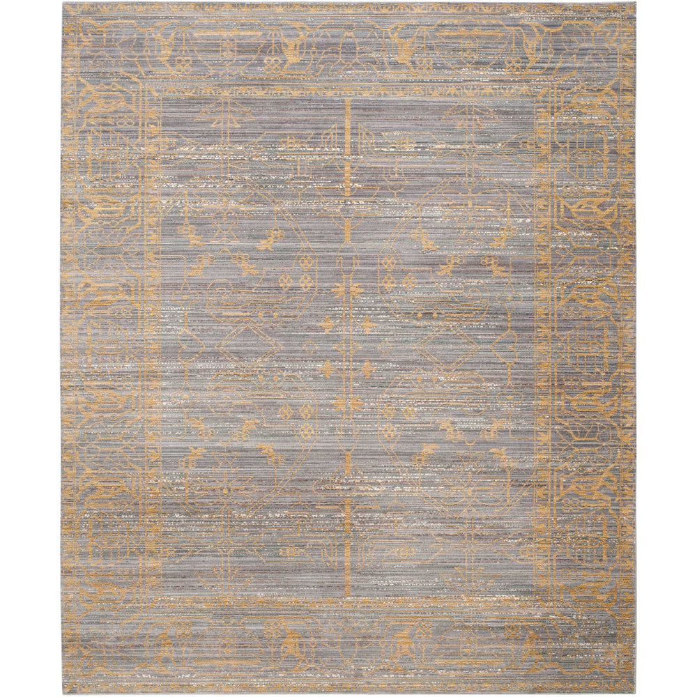 Valencia Gray/Gold Area Rug - Froy.com