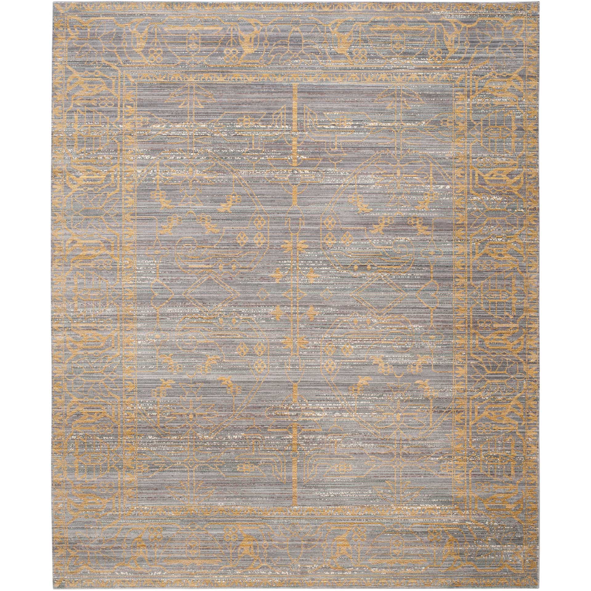 Valencia Gray/Gold Area Rug - Froy.com