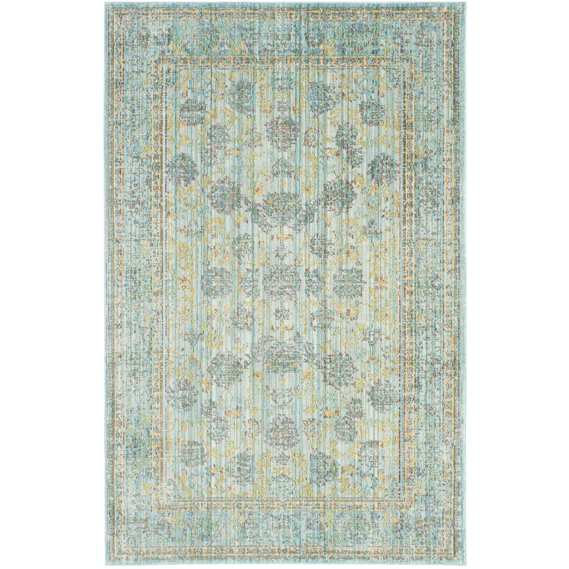 Valencia Light Blue/Turquoise Area Rug - Froy.com