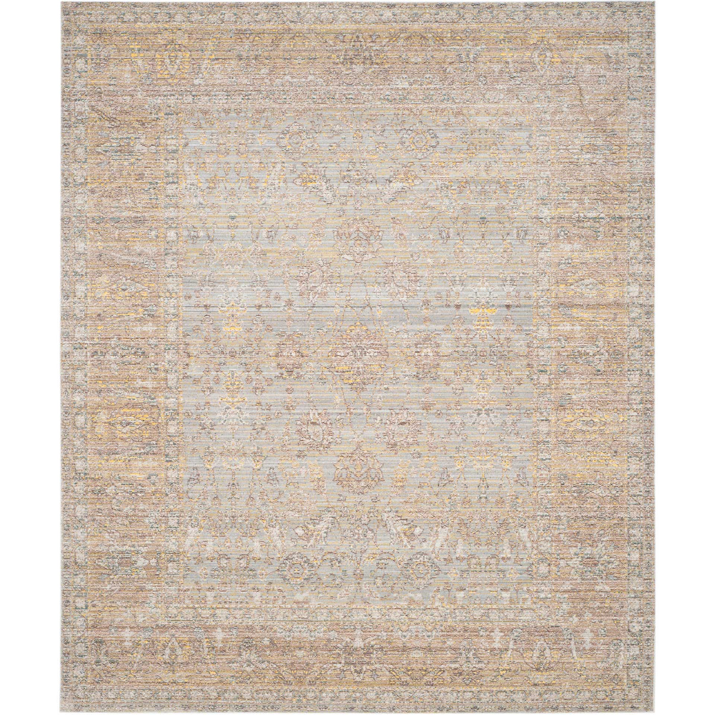 Valencia Gray/Yellow Area Rug - Froy.com