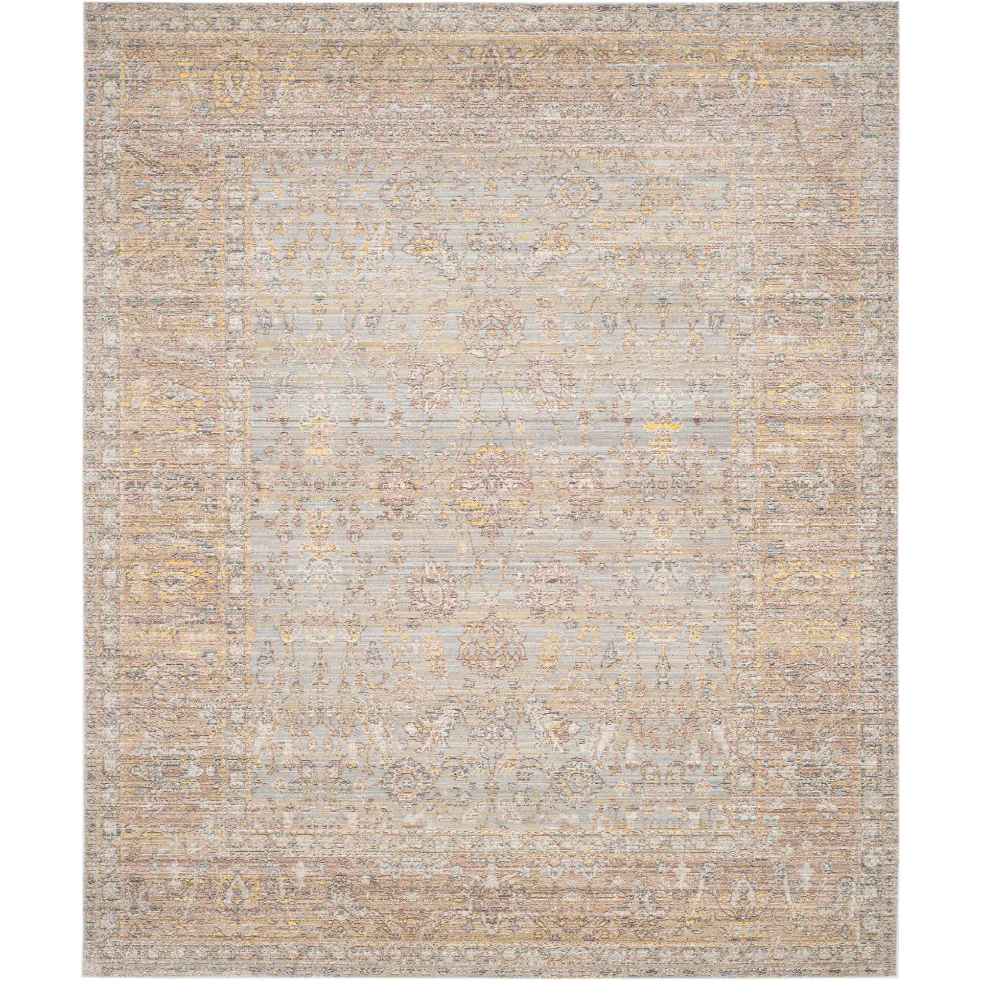 Valencia Gray/Yellow Area Rug - Froy.com