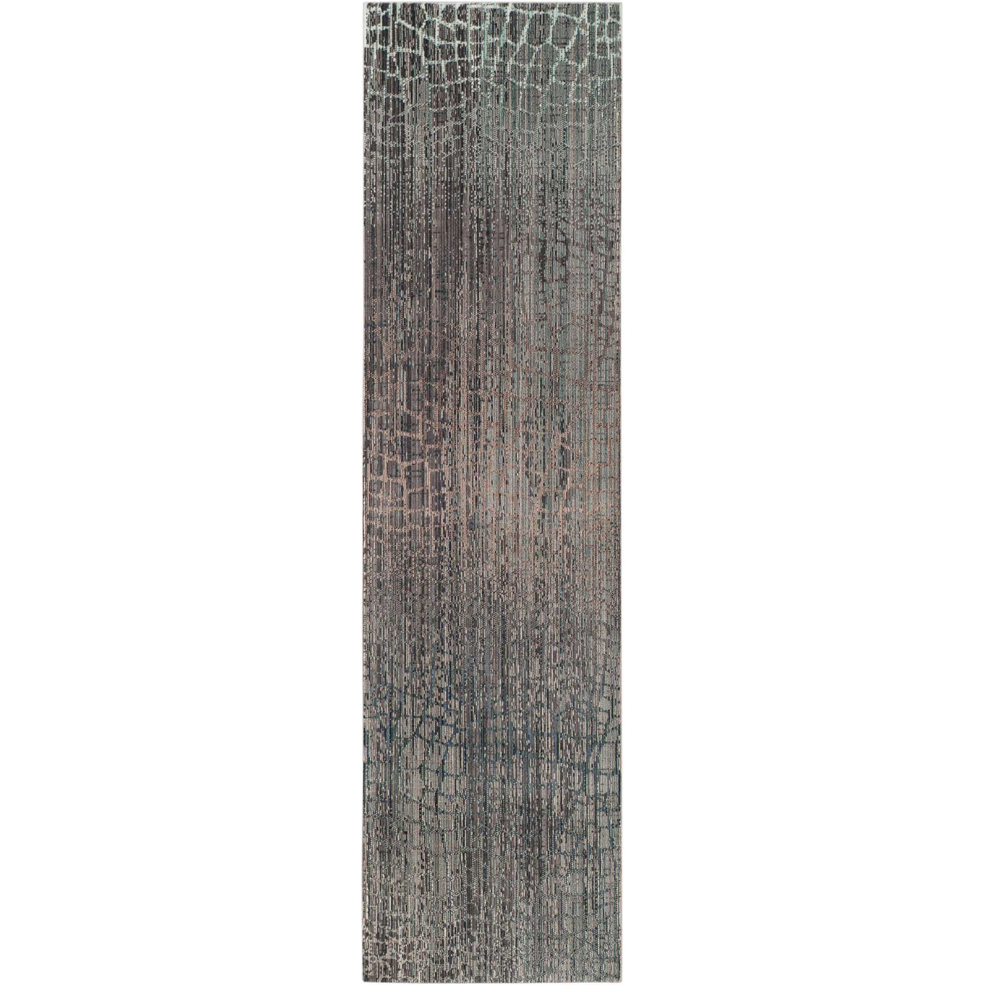 Valencia Gray/Blue/Beige Runner Rug - Froy.com