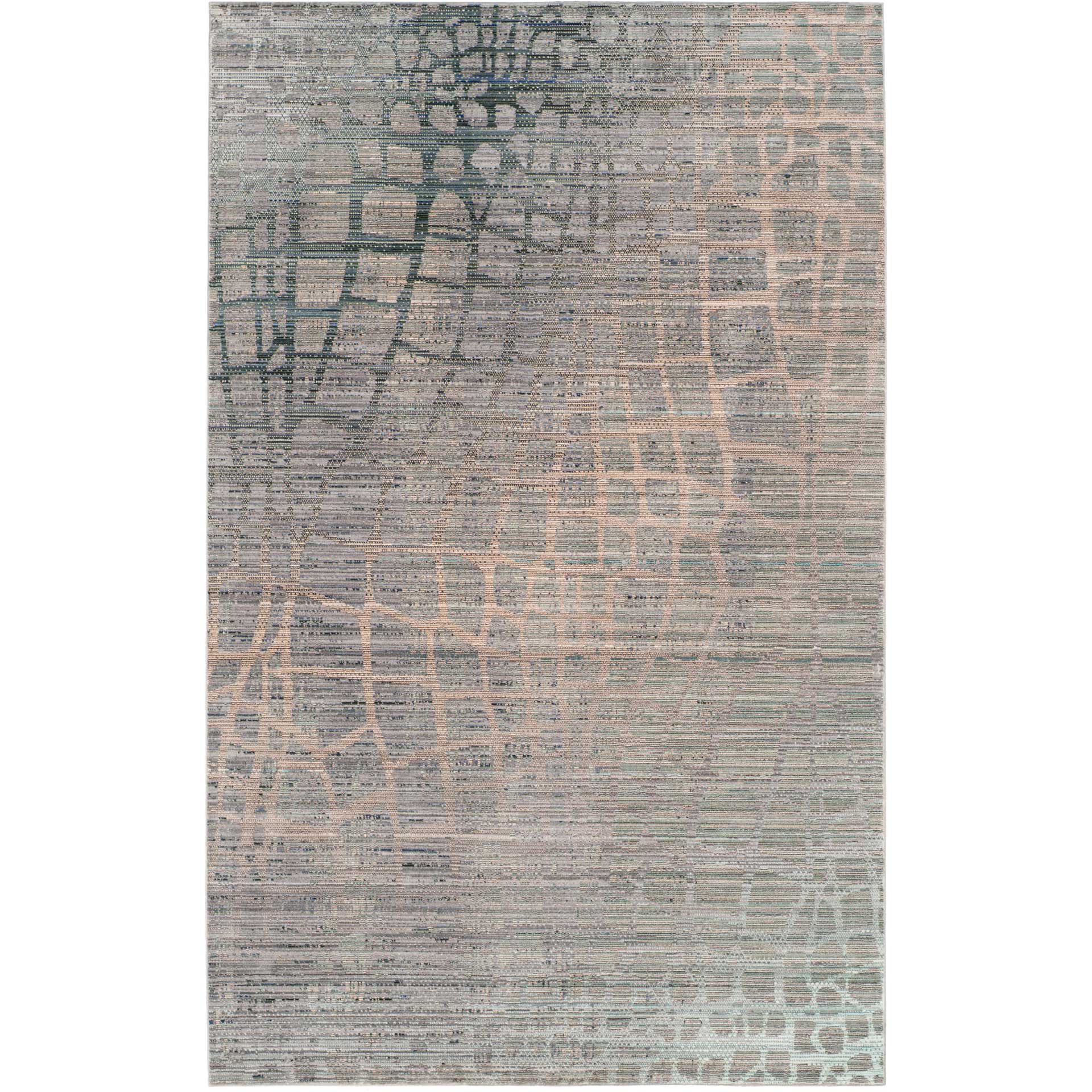 Valencia Gray/Blue/Beige Area Rug - Froy.com