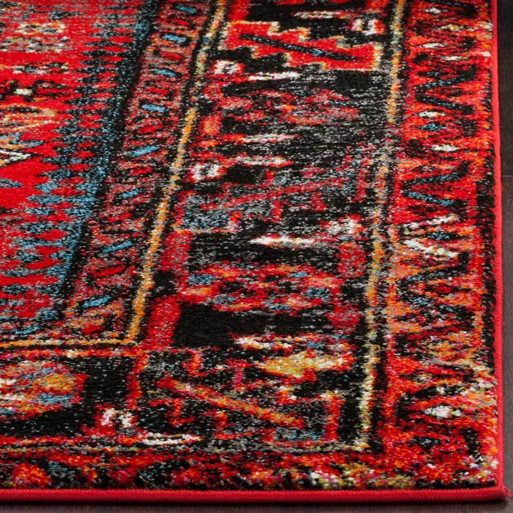 Vintage Hamadan Medallion Red/Multi Area Rug - Froy.com