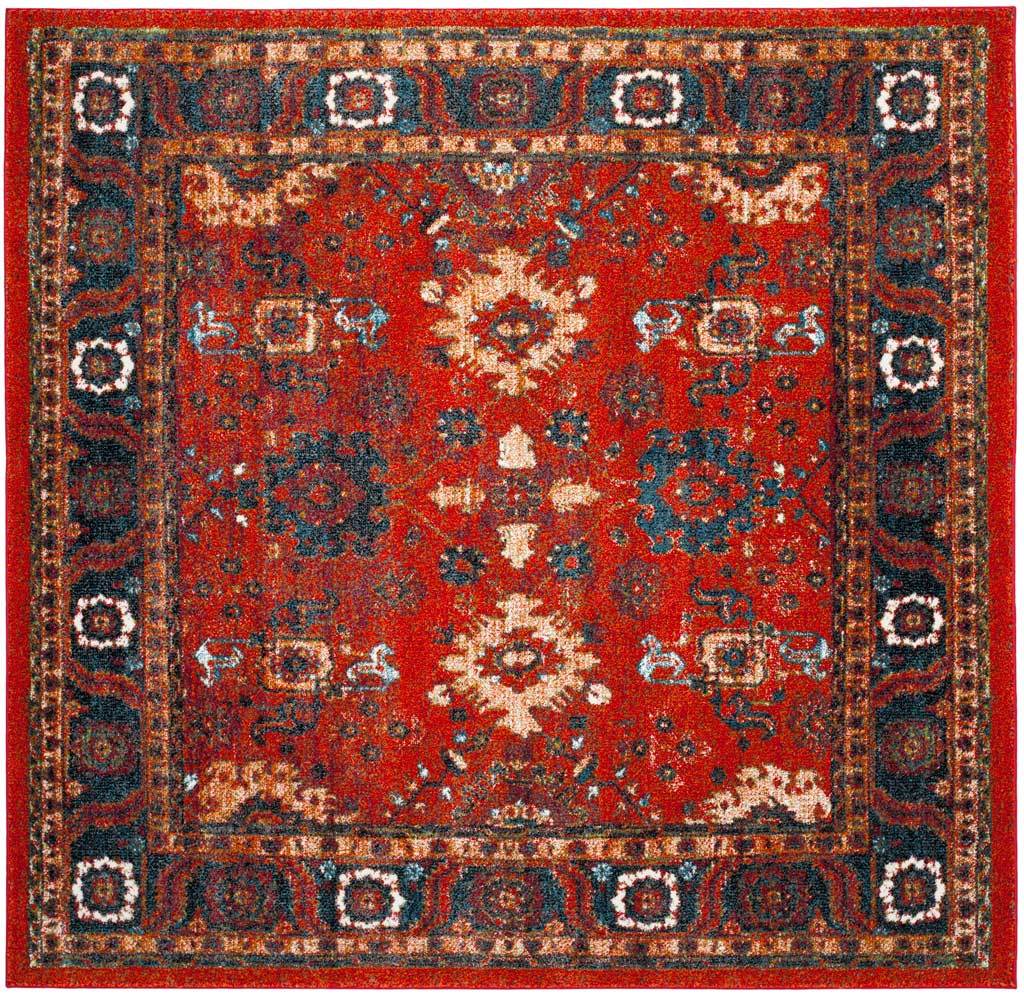 Vintage Hamadan Orange/Blue Area Rug - Froy.com