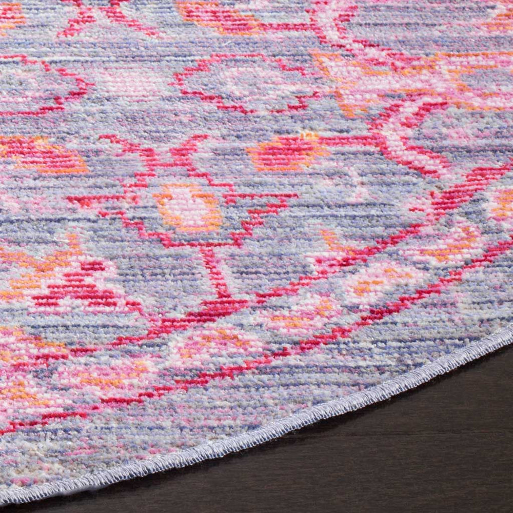 Windsor Lavender/Fuchsia Round Rug - Froy.com