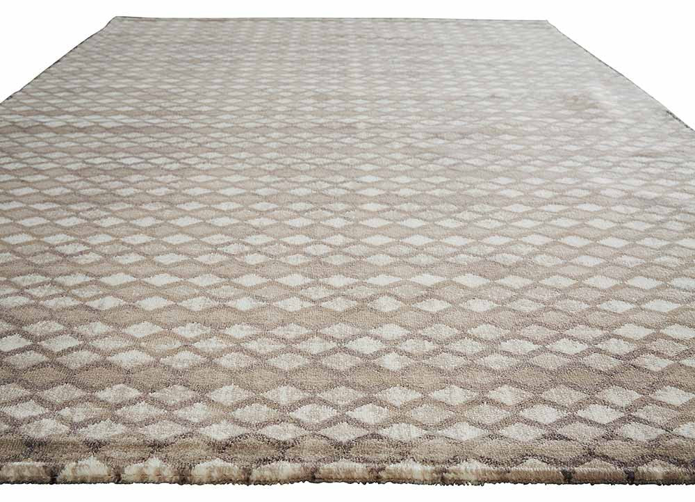 Zane Block Out Brown/White Area Rug - Froy.com