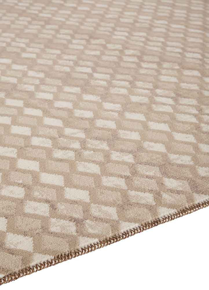 Zane Block Out Brown/White Area Rug - Froy.com