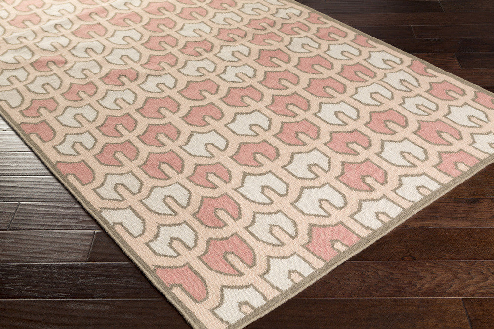 Alameda Beige/Salmon Area Rug - Froy.com