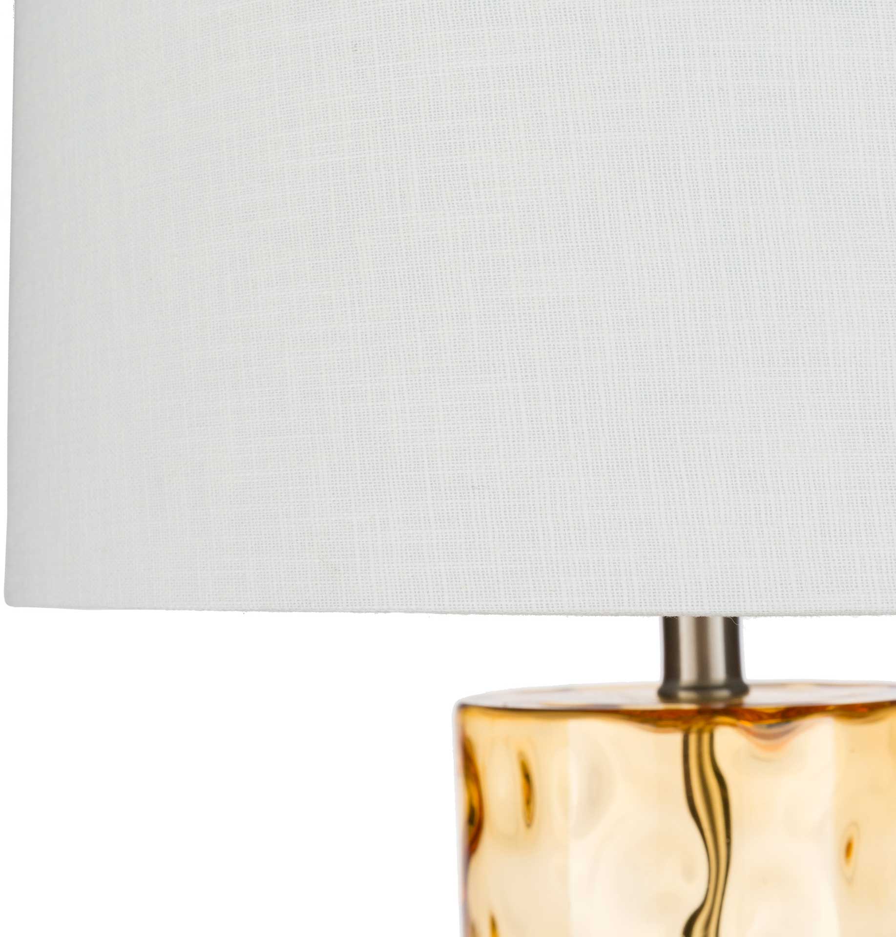 Ava Table Lamp Camel/White/Aqua - Froy.com