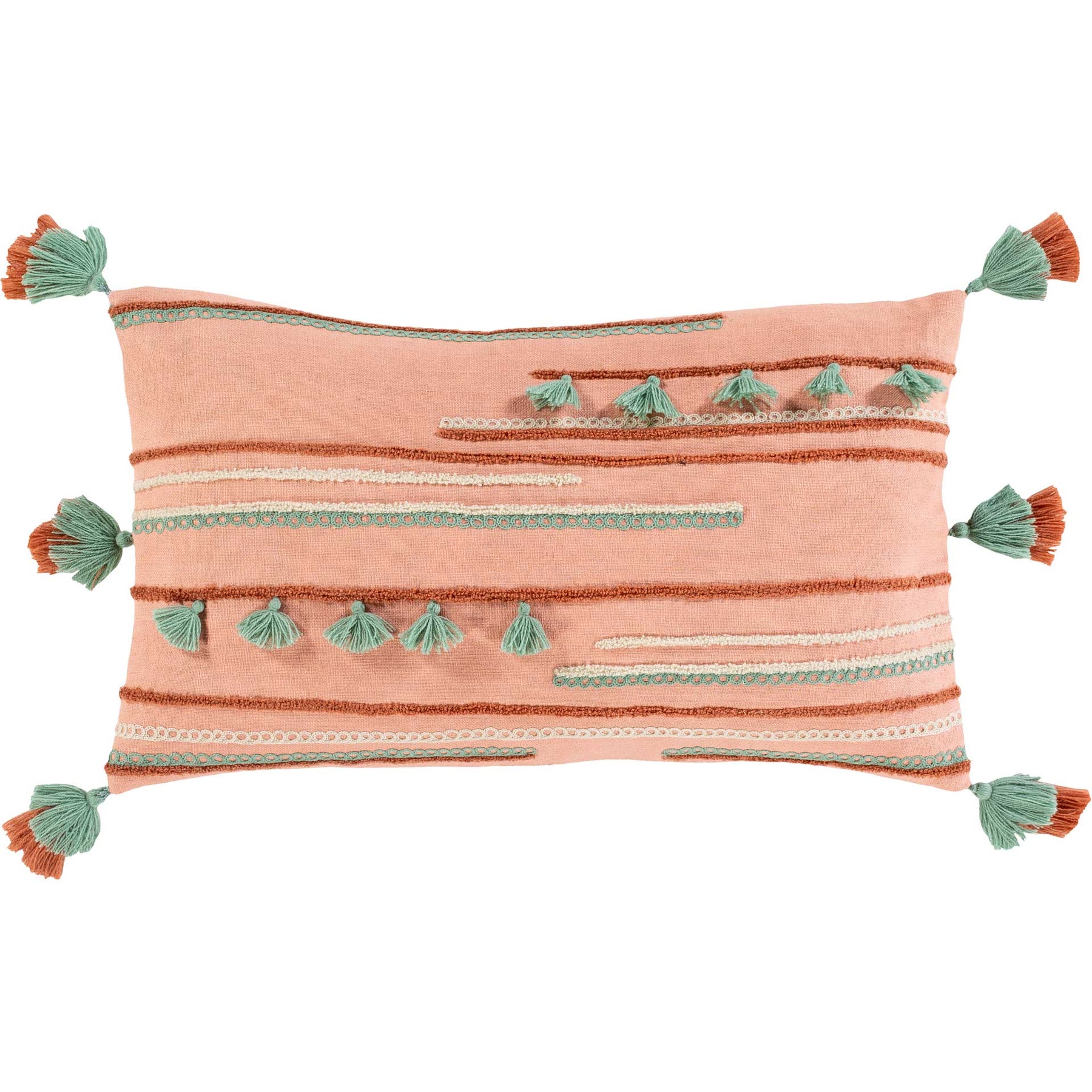 Bryson Pillow Light Gray/Rose/Clay - Froy.com
