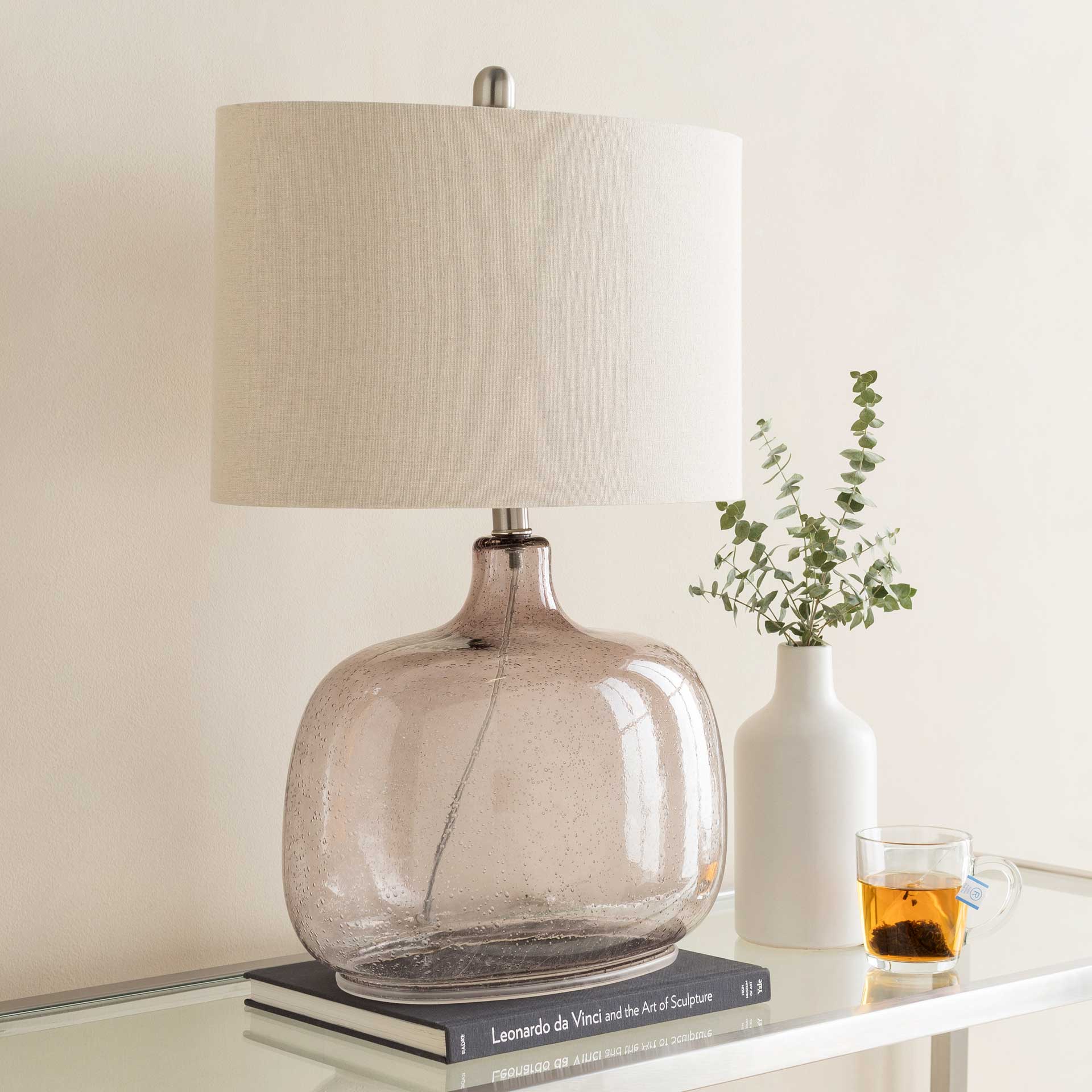 Bria Table Lamp Ivory/Taupe/Light Gray - Froy.com