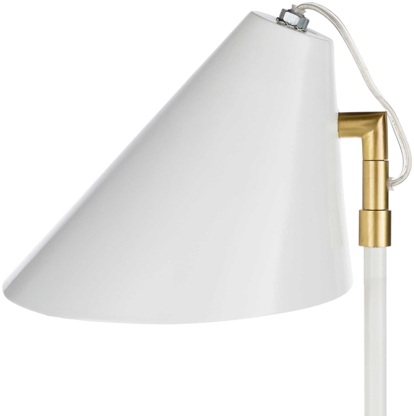 Benson Table Lamp White/Brass - Froy.com