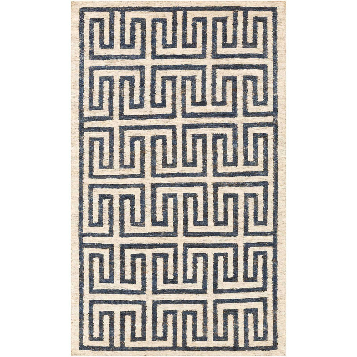 Columbia Beige/Navy Area Rug - Froy.com
