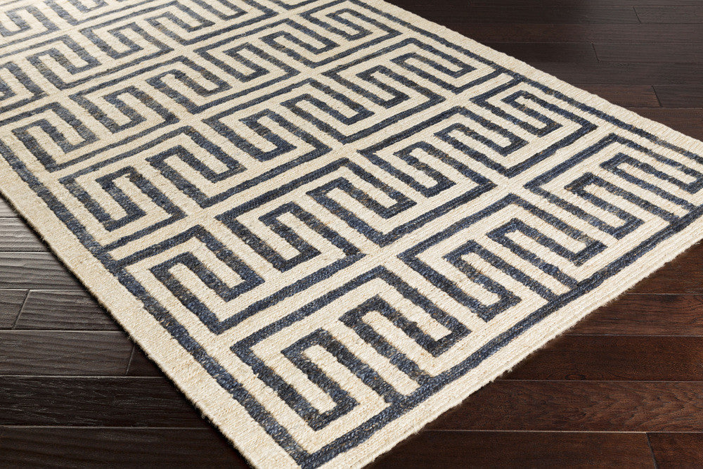 Columbia Beige/Navy Area Rug - Froy.com