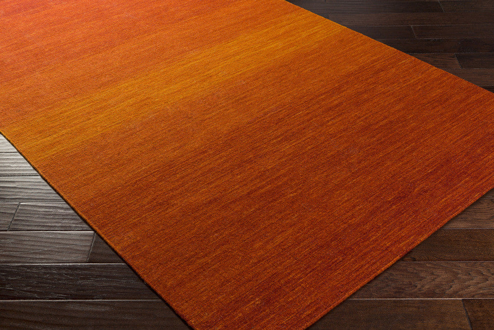 Chaz Tangerine/Burnt Orange Area Rug - Froy.com