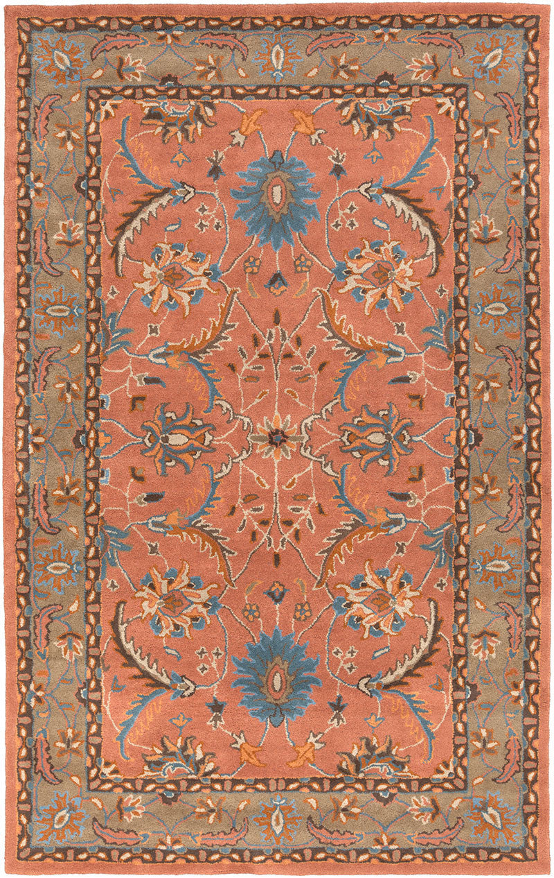 Clifton Rust/Charcoal Area Rug - Froy.com