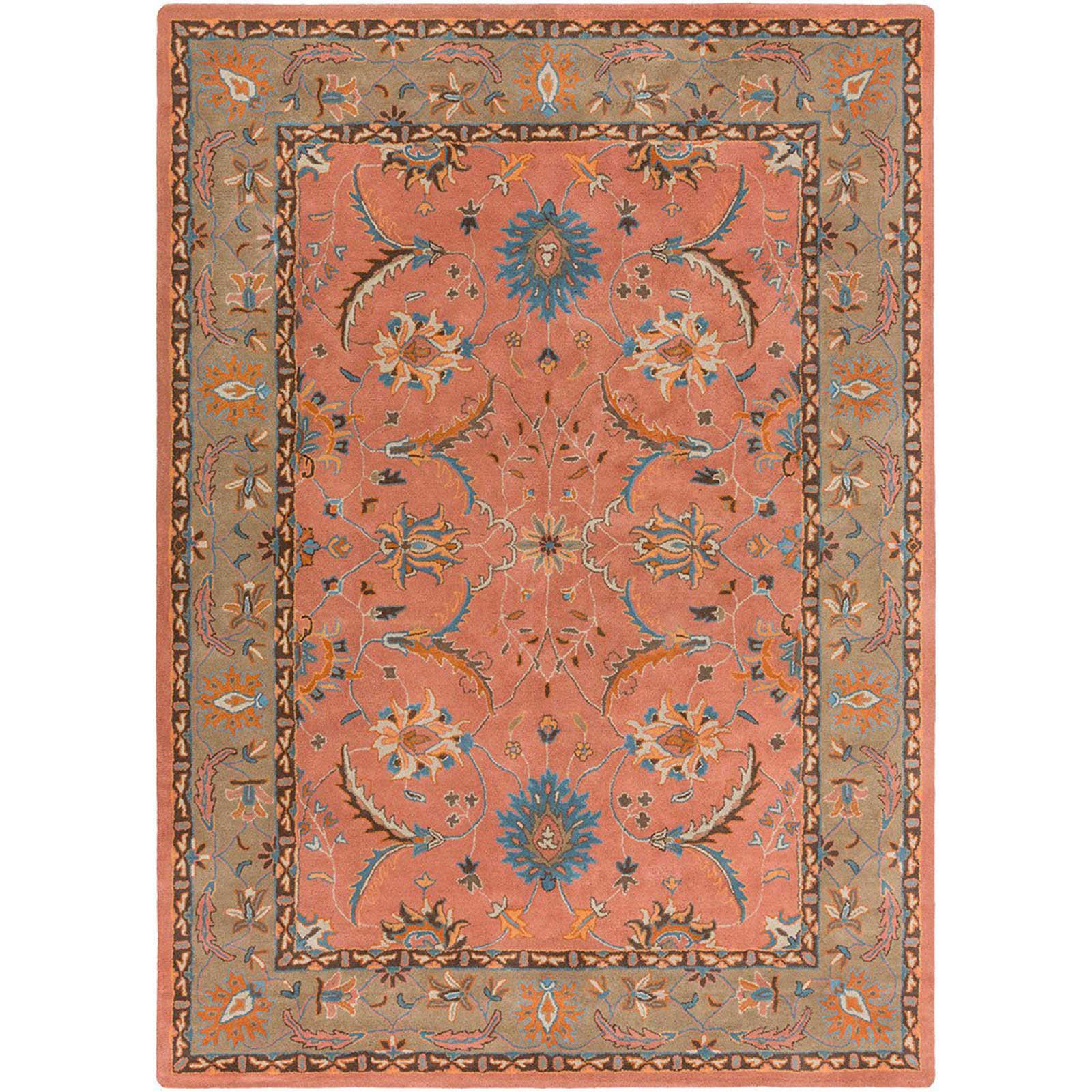 Clifton Rust/Charcoal Area Rug - Froy.com