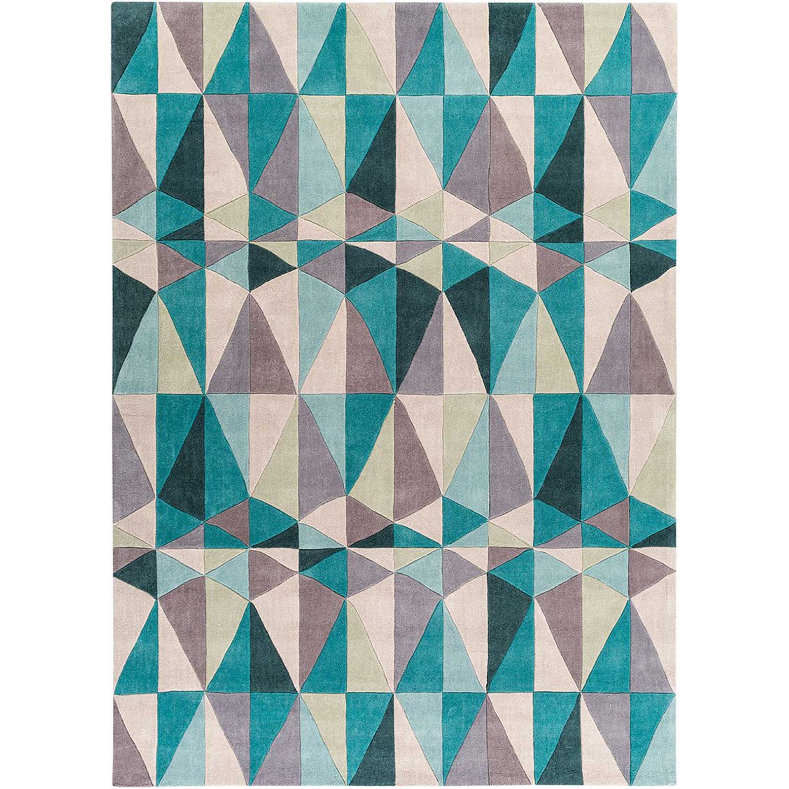 Cosmopolitan Teal/Taupe Area Rug - Froy.com