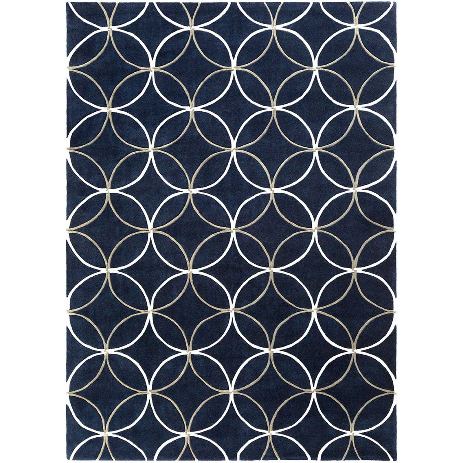 Cosmopolitan Gray/Navy Area Rug - Froy.com