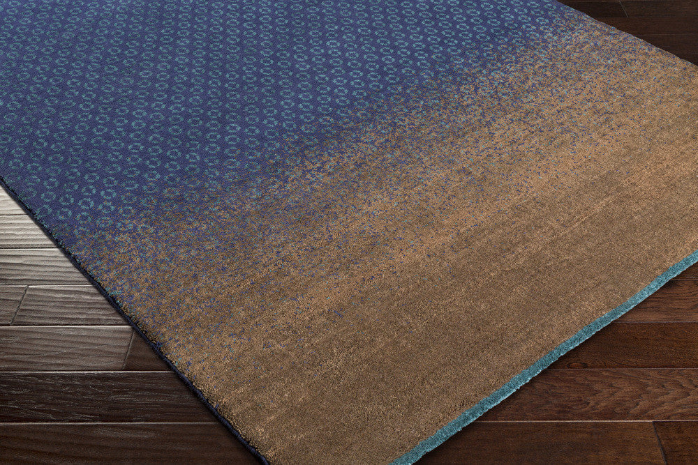 DipGeo Tan/Navy/Teal Area Rug - Froy.com