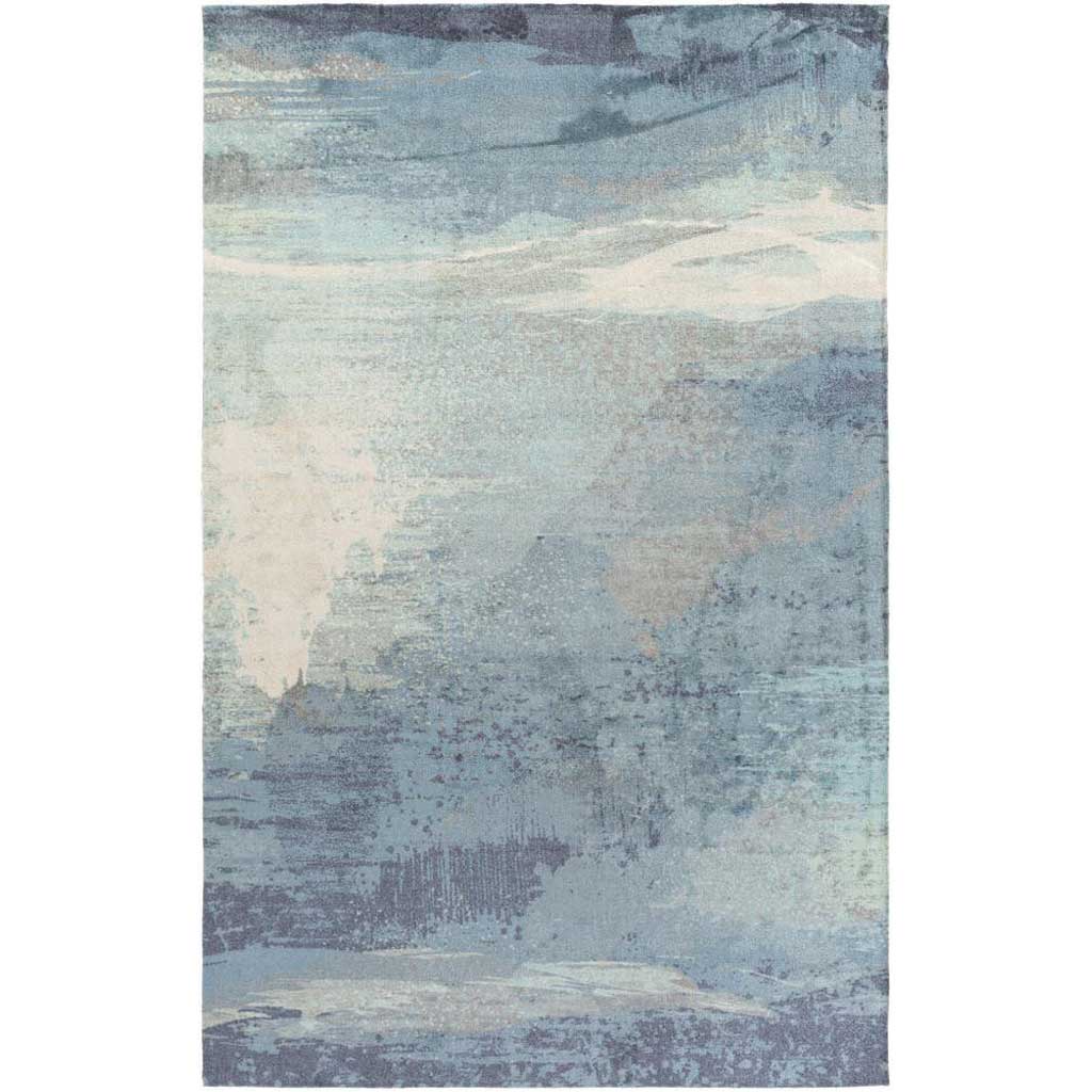 Felicity Slate/Sky Blue/Navy Area Rug - Froy.com