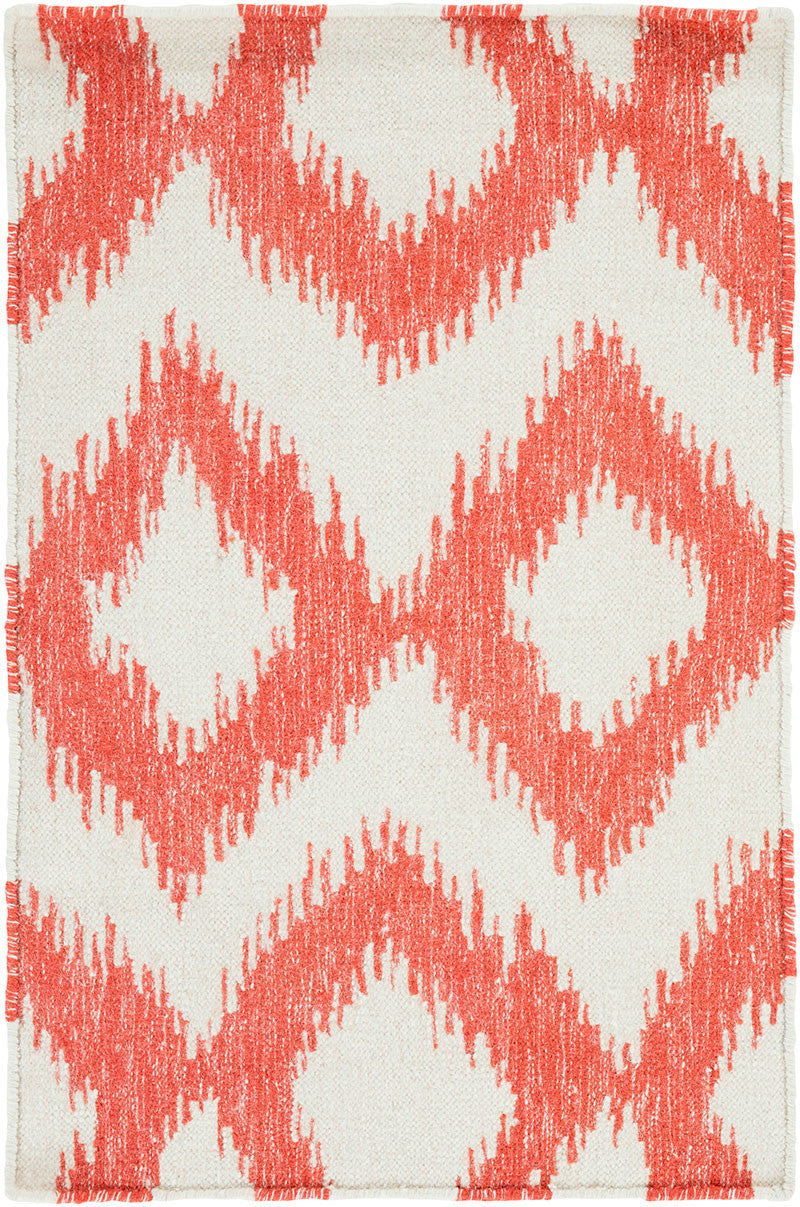 Frontier Ikat Ivory/Poppy Area Rug - Froy.com