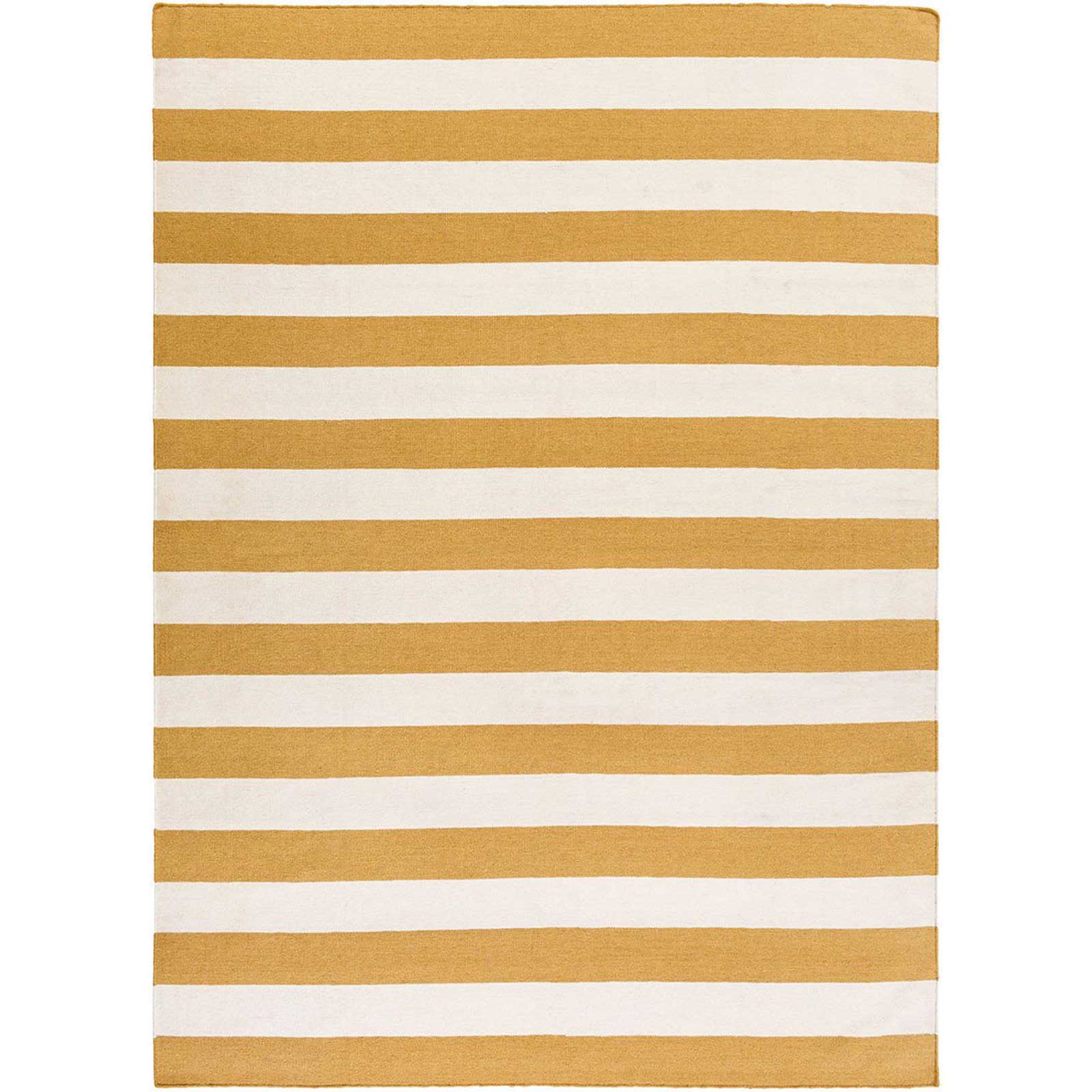 Frontier Striped Ivory/Gold Area Rug - Froy.com