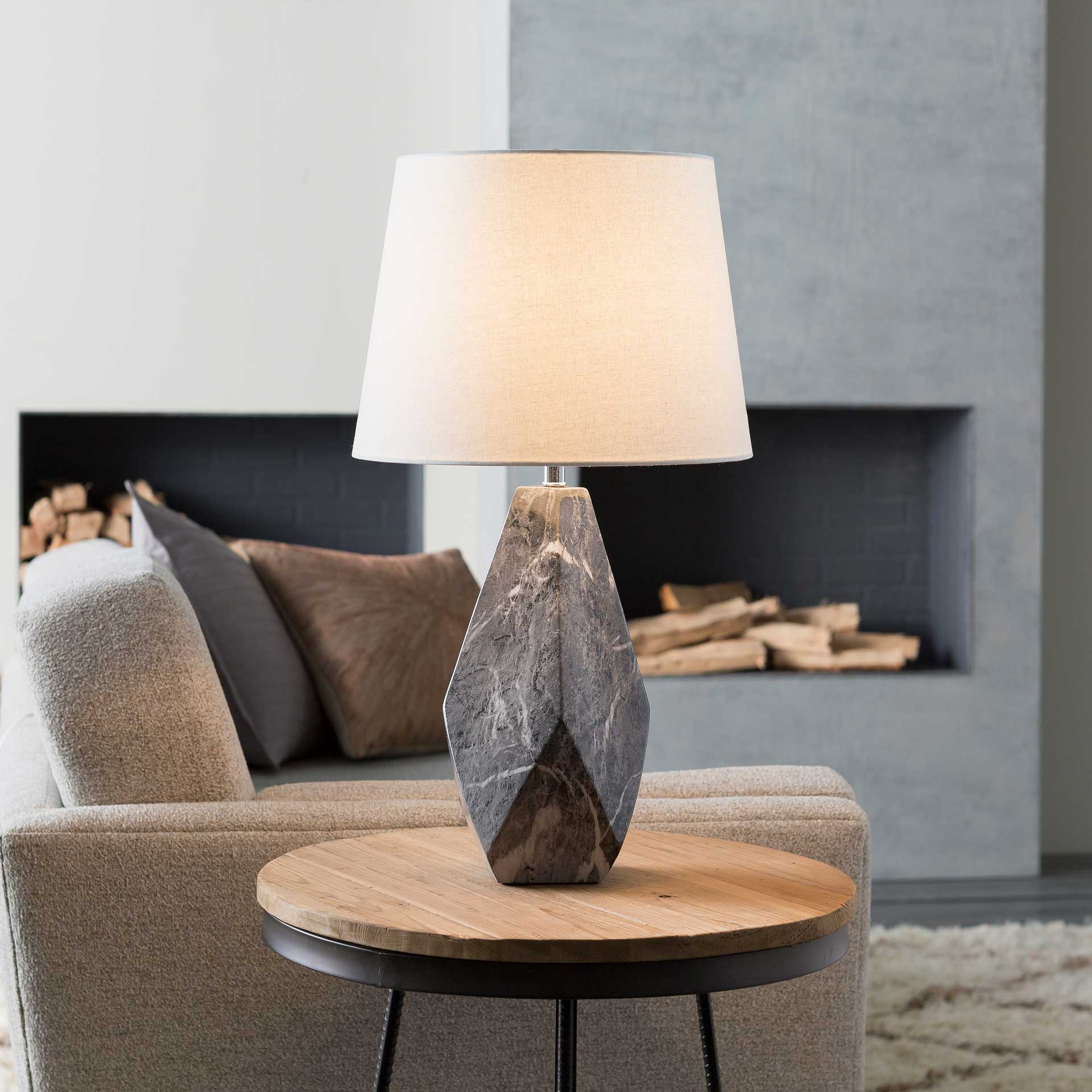 Helen Table Lamp White/Black - Froy.com