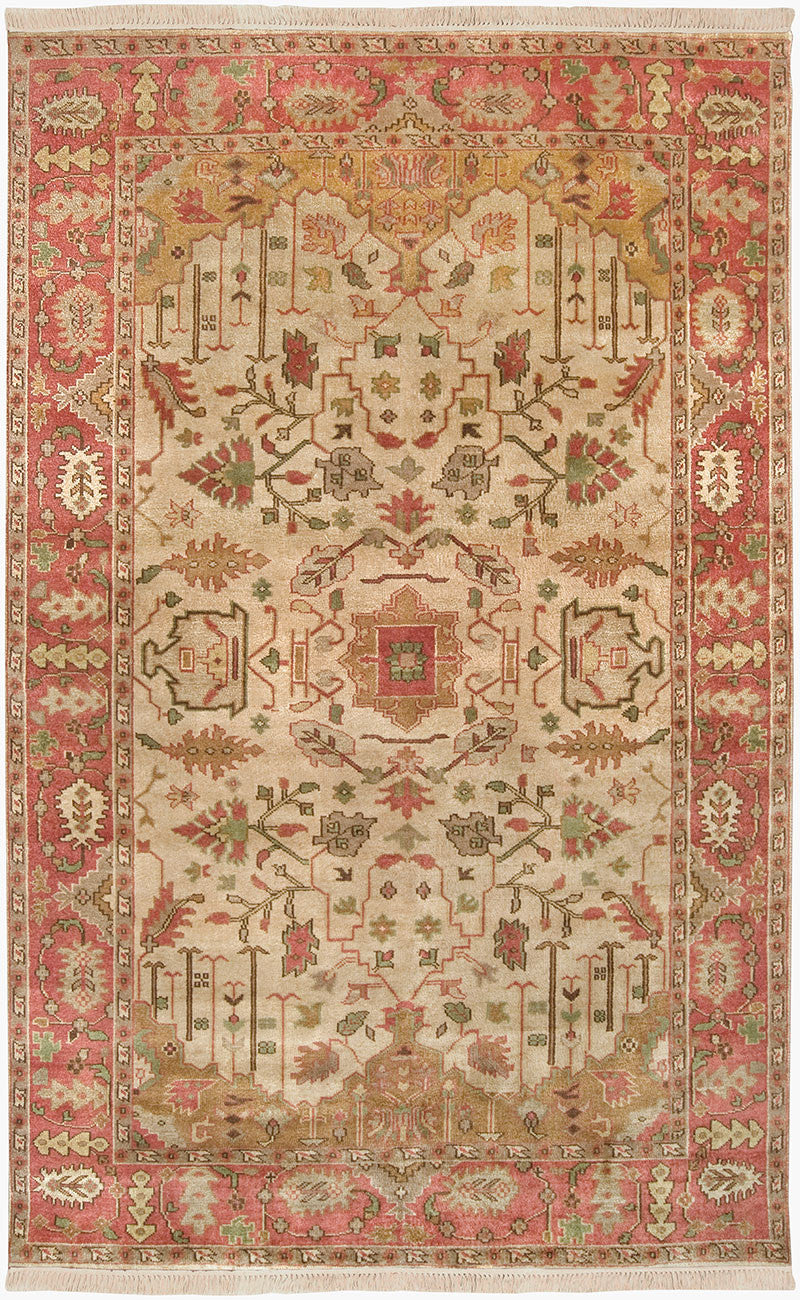 Adana Gold/Burgundy Area Rug - Froy.com