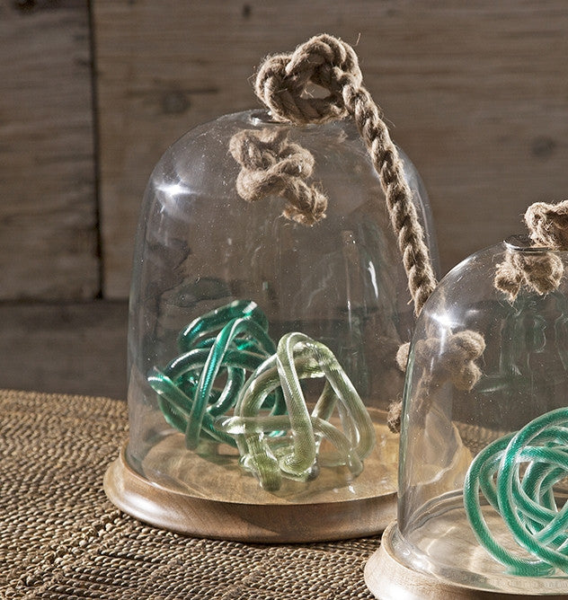 Nelson Small Cloche w/ Rope - Froy.com