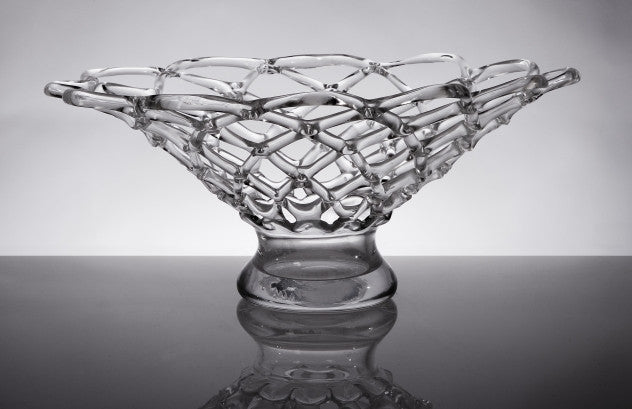 Large Glass Web Bowl - Froy.com