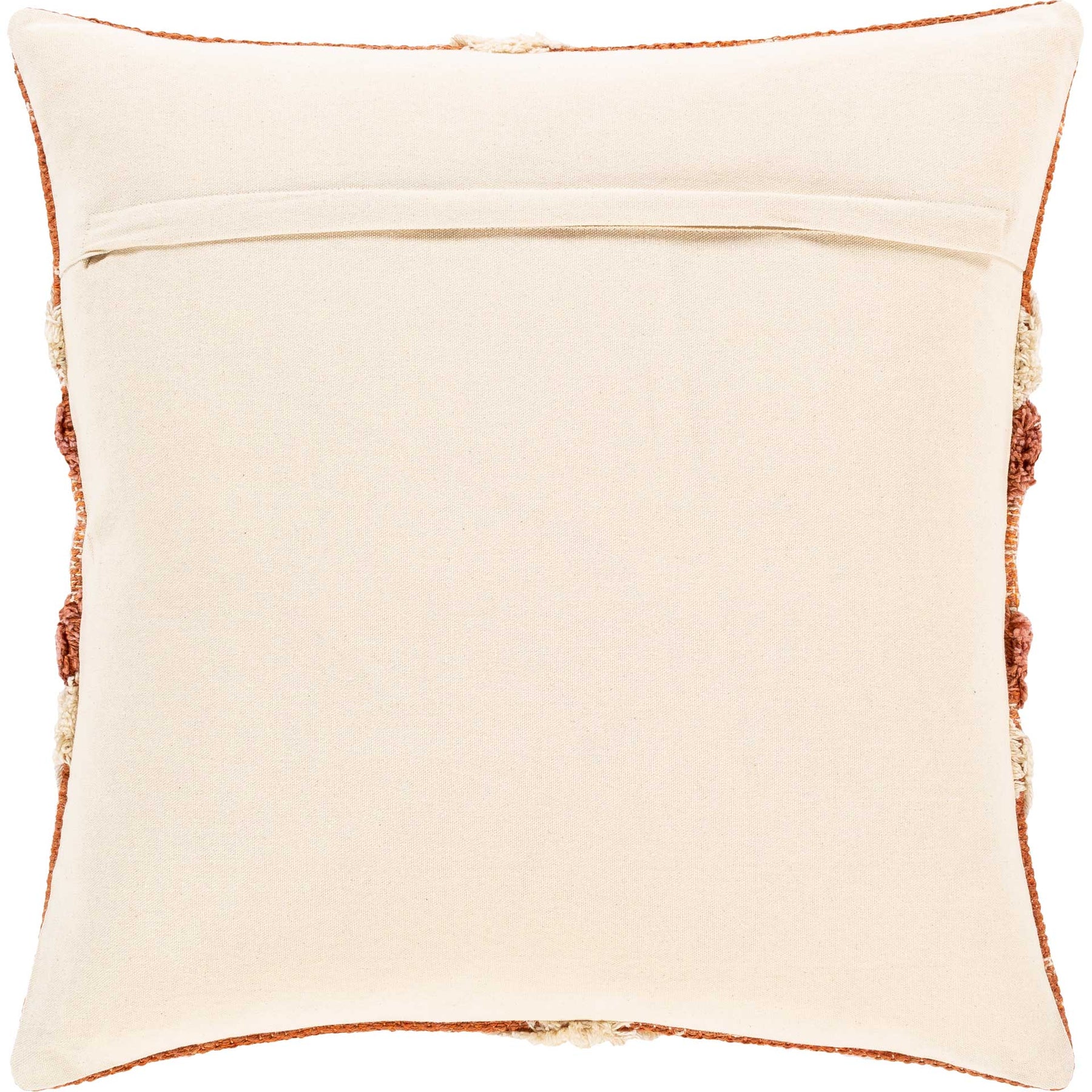 Lacey Pillow Beige Burnt Orange Bright Orange
