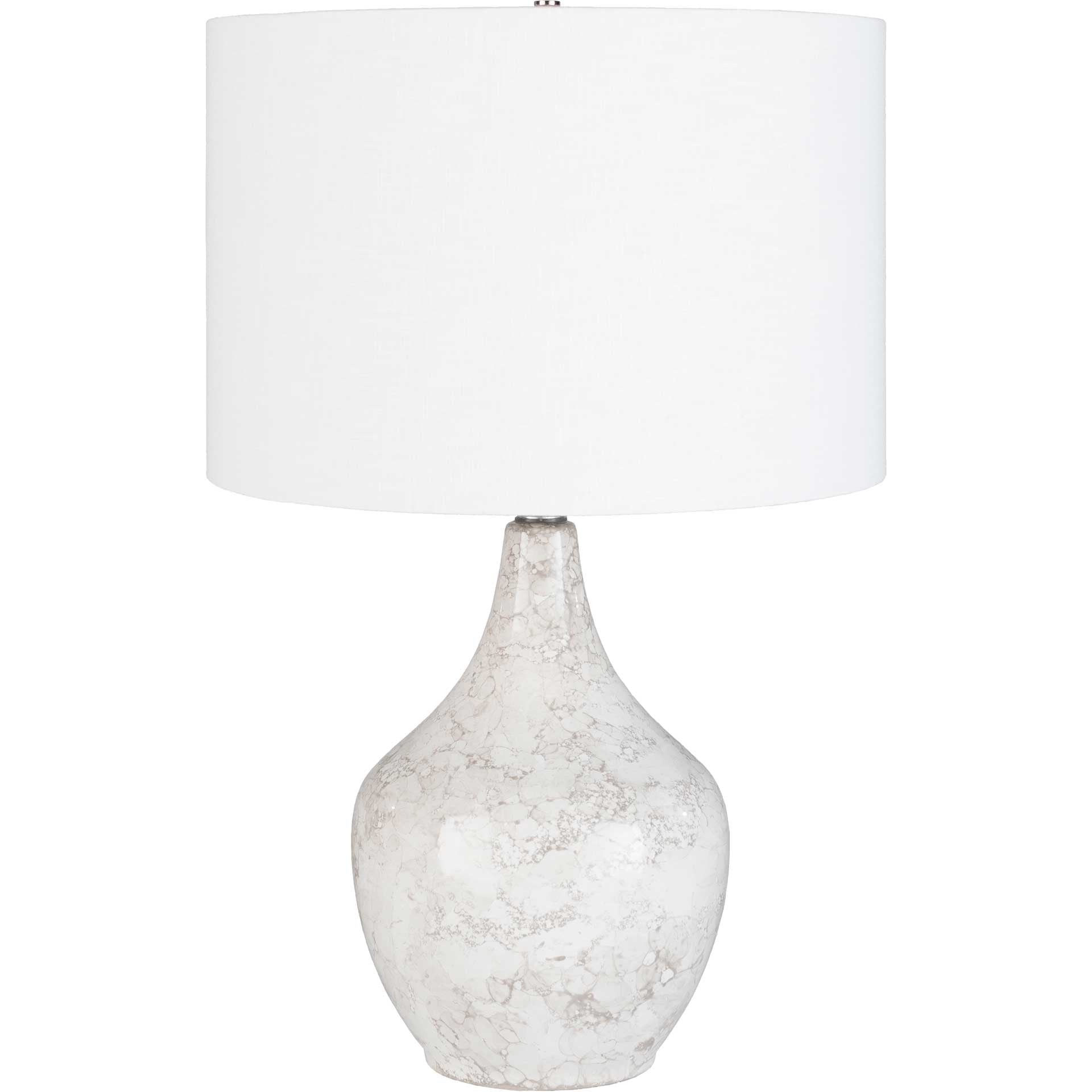 Luhan Table Lamp White/Multi-Colored/Off-White - Froy.com