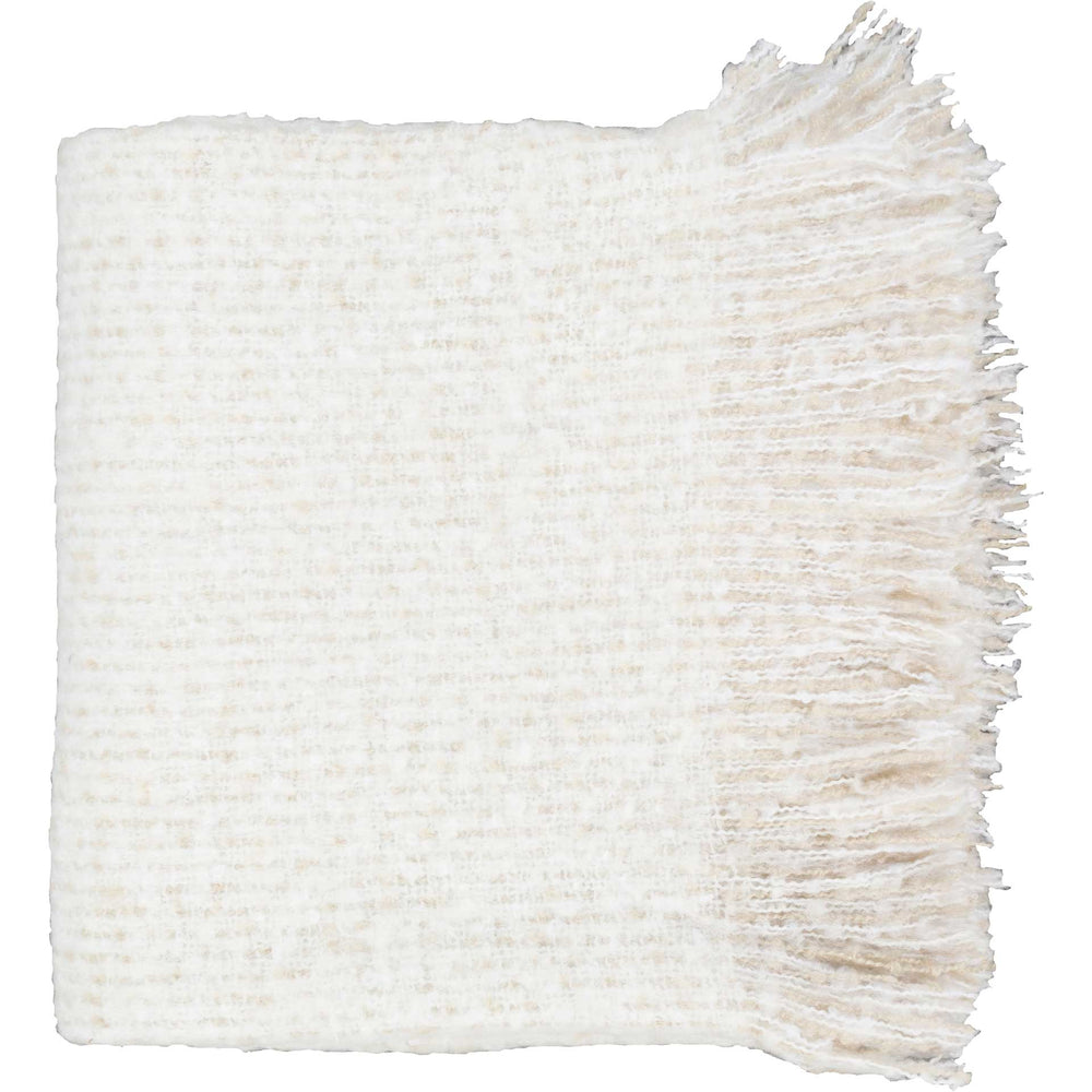 Madurai White/Beige Throw - Froy.com