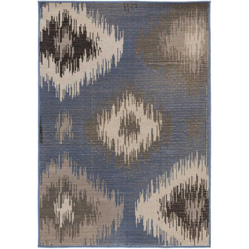 Mavrick Teal/Gray Area Rug - Froy.com