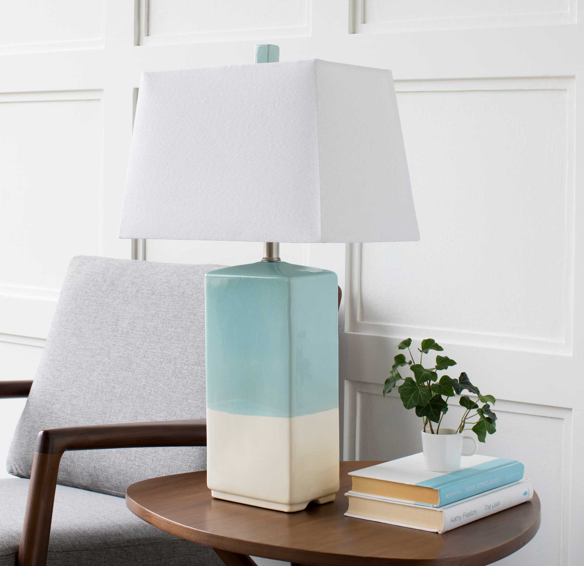 Malva Table Lamp Aqua/Ivory/Cream - Froy.com