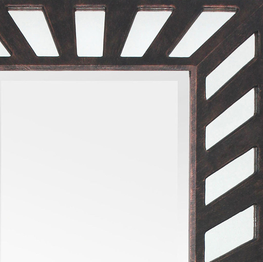 Mars Textural Bronze Wall Mirror - Froy.com
