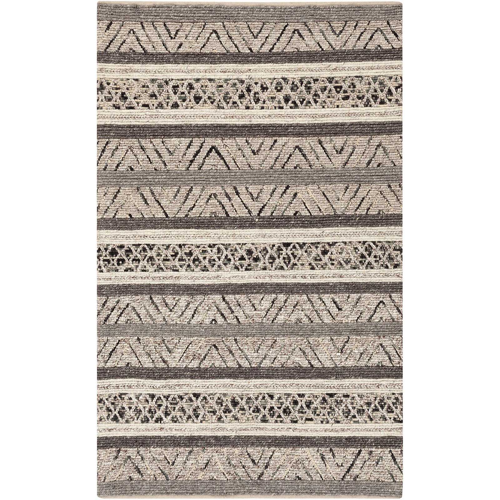 Nico Charcoal/Black Area Rug - Froy.com