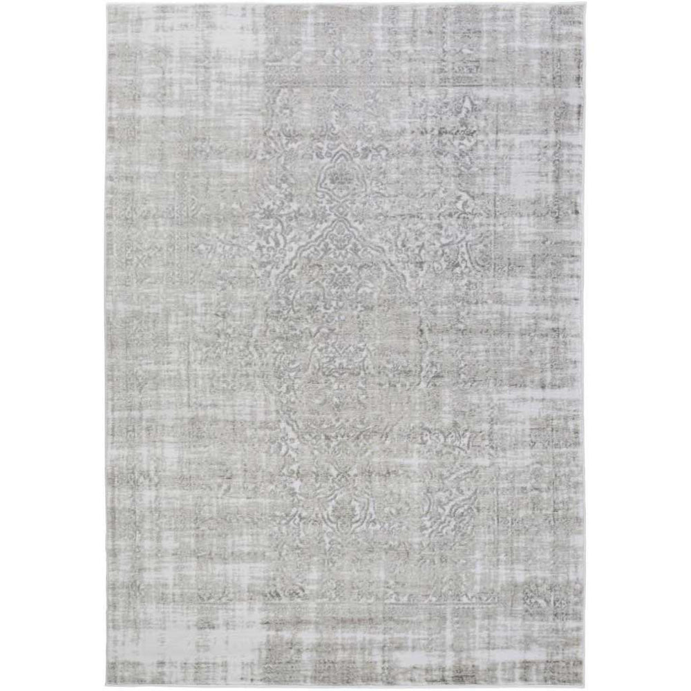 Nova Ivory/Light Gray Area Rug - Froy.com